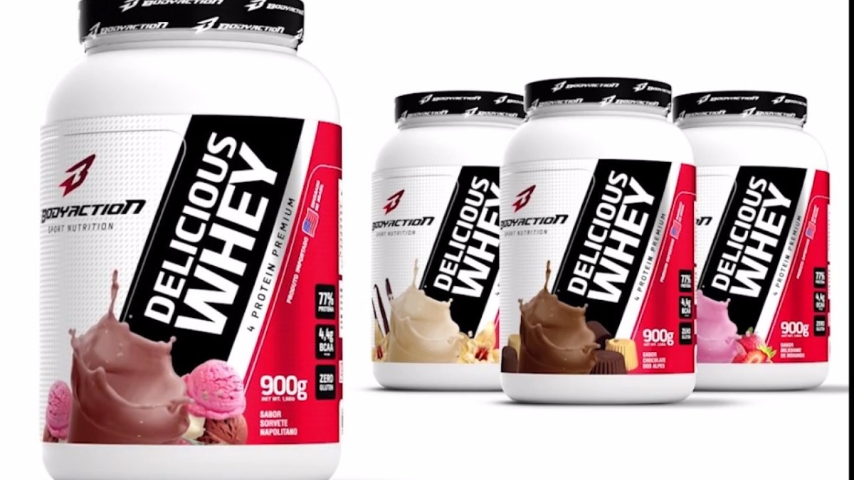 Whey Protein Delicious Isolado 900g Chocolate Body Action R 79 90 Em