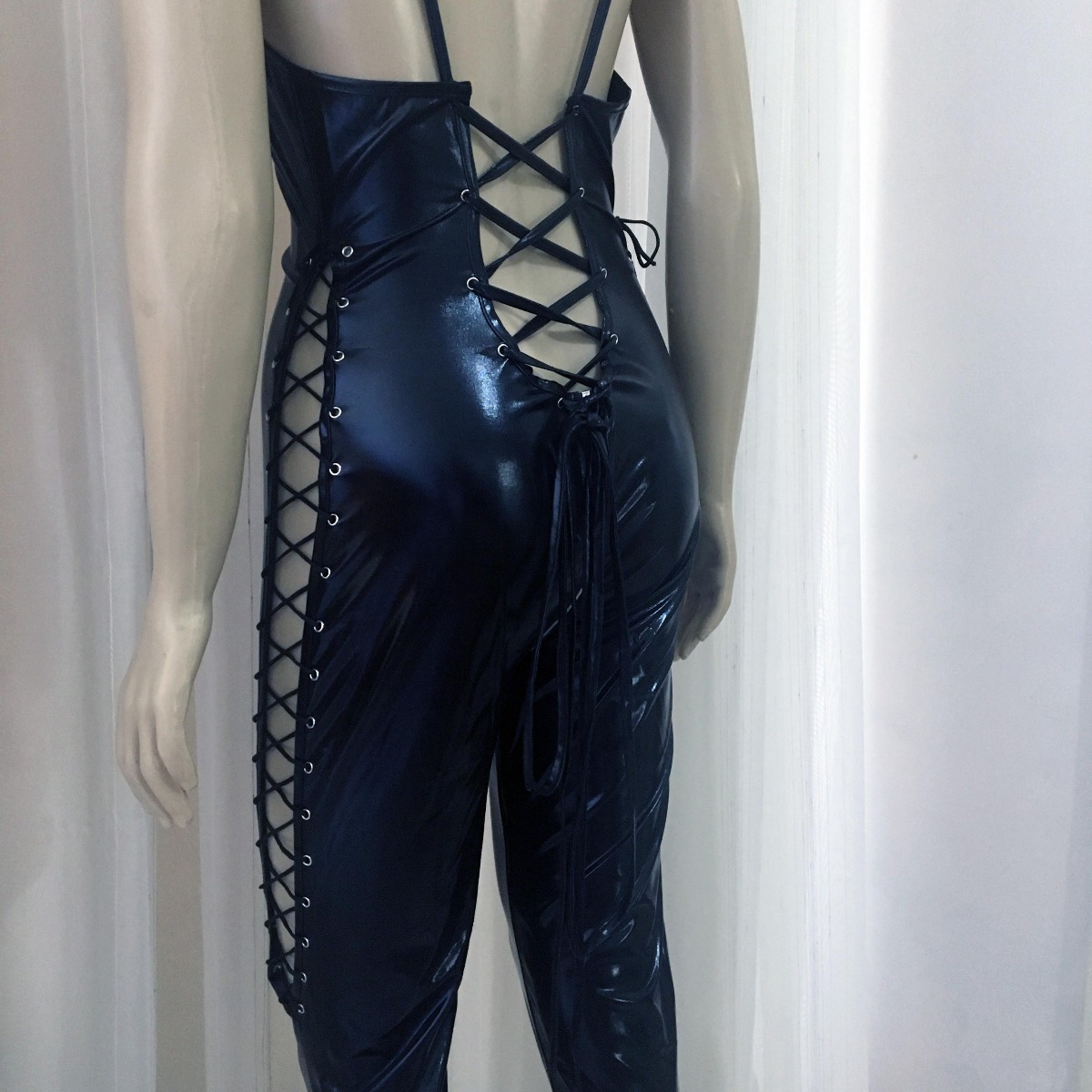 Body Feminino Decote Traçado Sexy Dominadora Latex Bdsm R 148 90 Em