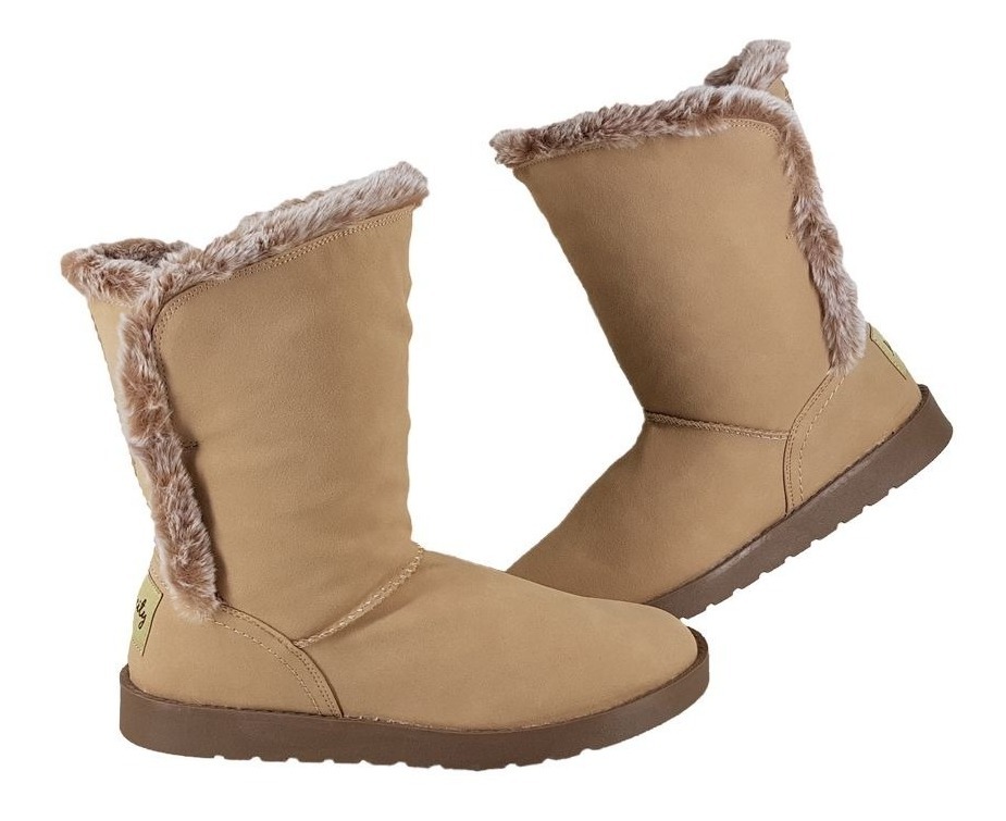 Bota Feminina Neve 100 Pelo Adulta E Infantil Top301 Confor R 12999 Em Mercado Livre