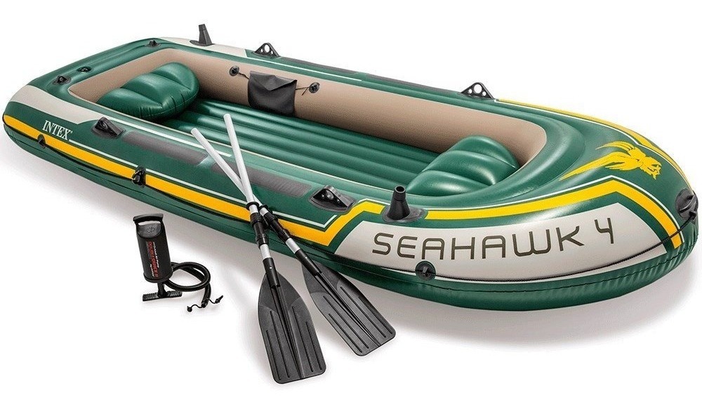 Bote Barco Inflável Seahawk 4 Com Remo Alumínio - Intex - R$ 749,90 em ... Bote Barco Inflável Seahawk 4 Com Remo Alumínio - Intex - R$ 749,90 em ...