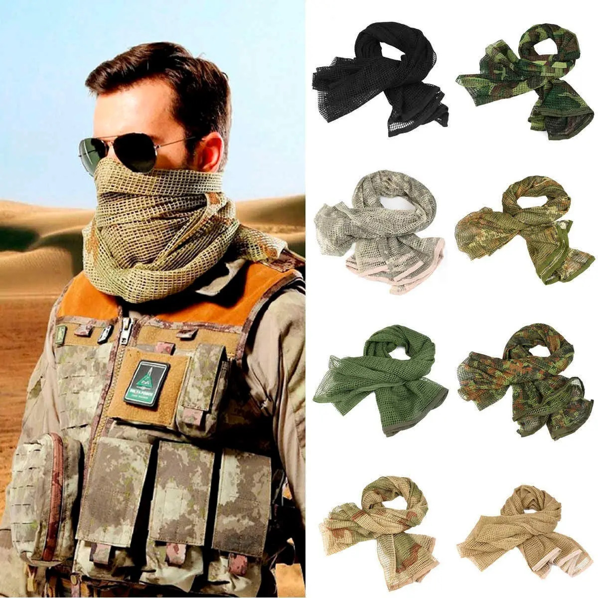 Bufandas Militar Shemagh Palestinas Arabe Deportiva Sniper - $ 249.00 ...