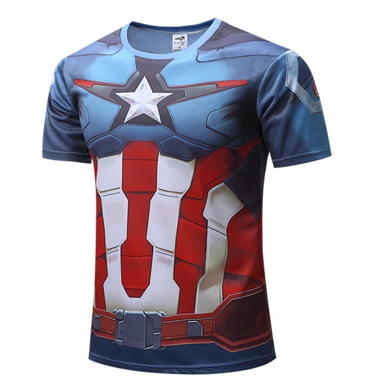 Camiseta Camisa Masculina Super Heróis Compressão Vingadores R 69 99