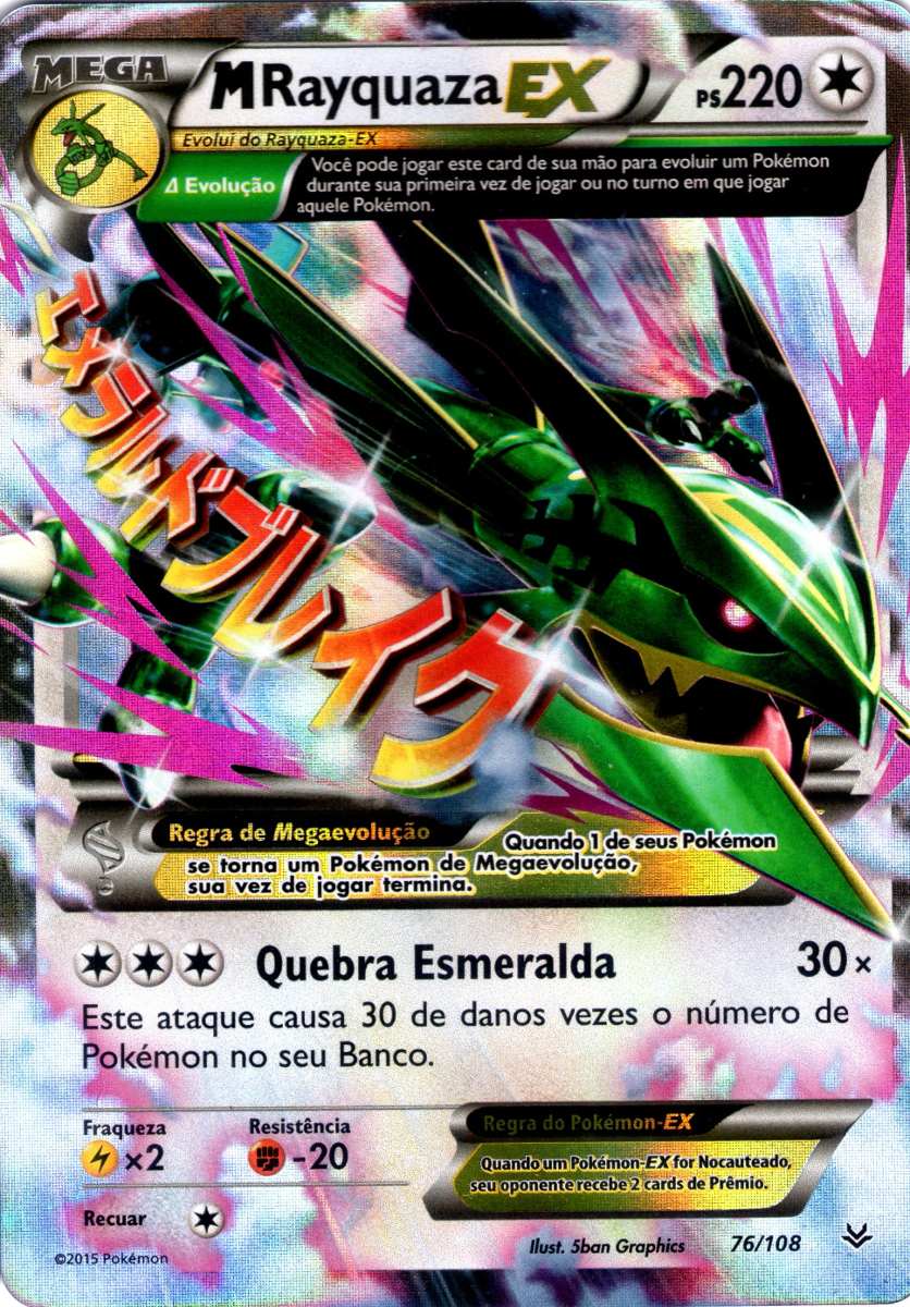 Mega Rayquaza Ex Card