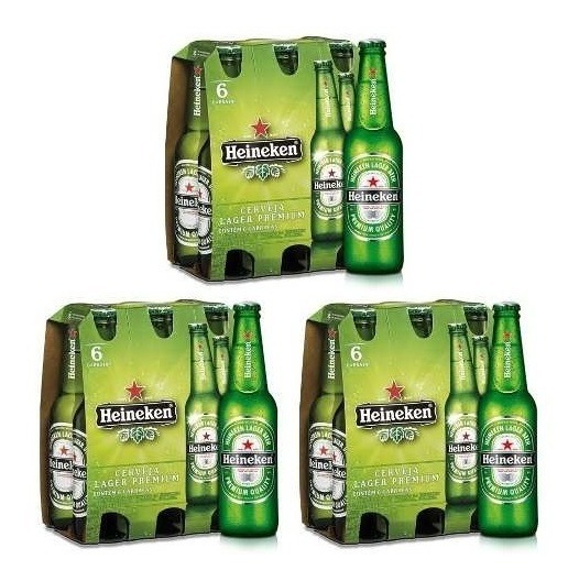 Cerveja Heineken 330ml Premium Lager Caixa Com 6 Long Neck R 42 50