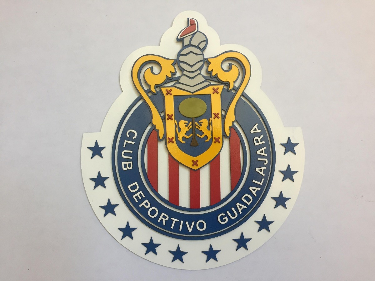Chivas Del Guadalajara, Logo En Madera Mdf - $ 675.00 en Mercado Libre