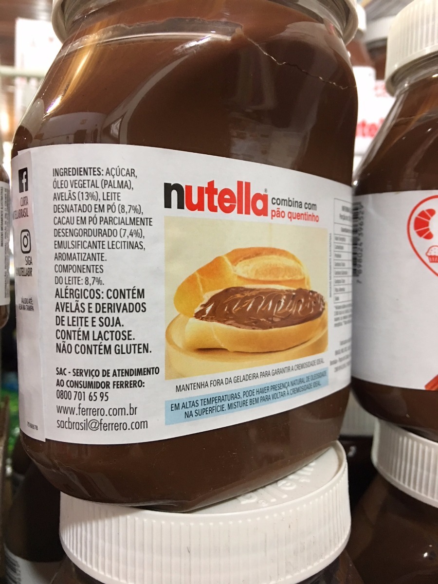 Chocolate Nutella Creme De Avelã Pote 650 Gramas R 2990 Em Mercado Livre