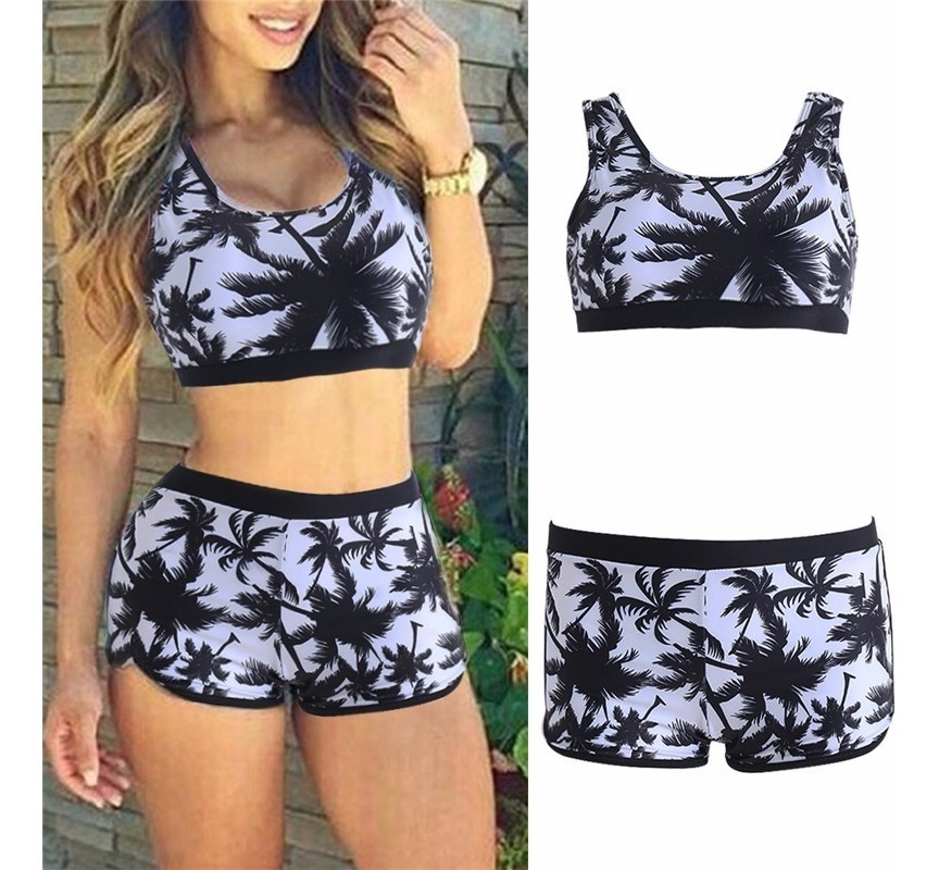 Conjunto Biquini Feminino Top E Short Moda Praia R 8500 Em Mercado Livre