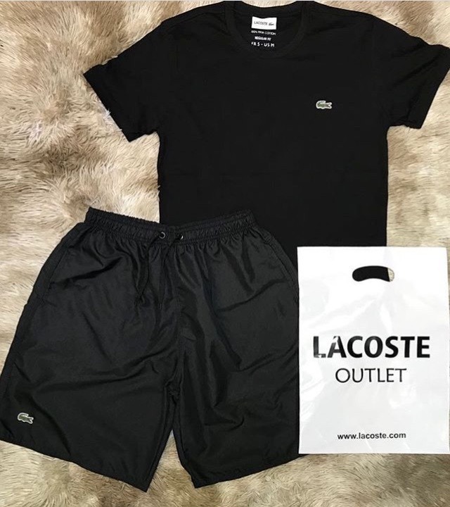 Conjunto Camisa + Bermuda Moletom Lacoste Masculino - R$ 189,99 em ... Conjunto Camisa + Bermuda Moletom Lacoste Masculino - R$ 189,99 em ...