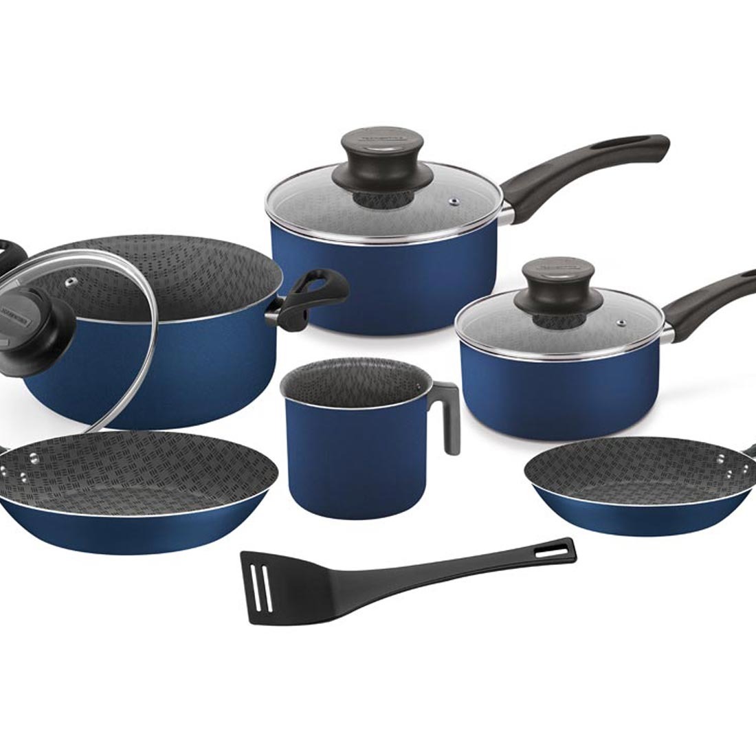 Conjunto De Panelas 7 Peças Azul, Paris - Tramontina - R$ 181,30 em ... Conjunto De Panelas 7 Peças Azul, Paris - Tramontina - R$ 181,30 em ...