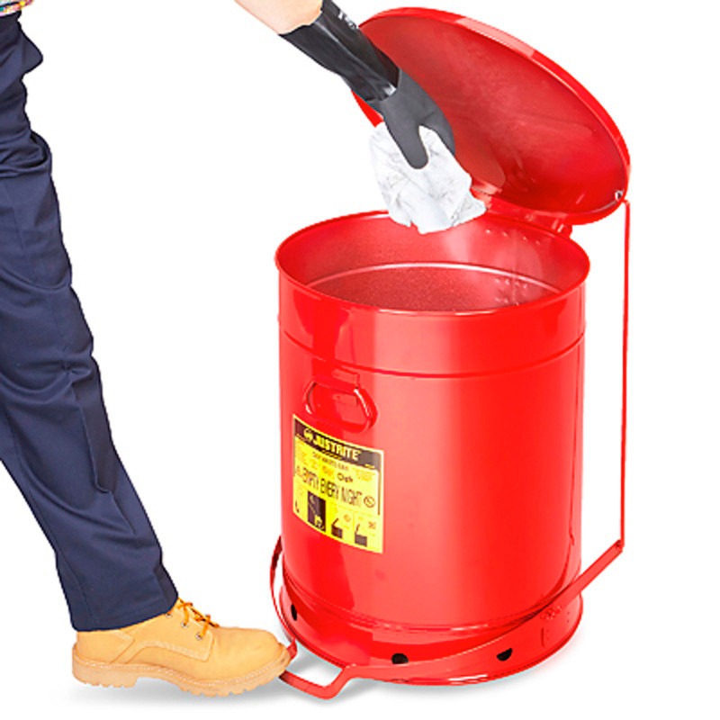 Contenedor Rojo De Acero Para Residuos Con Solventes 21 Gal - $ 7,428. ...
