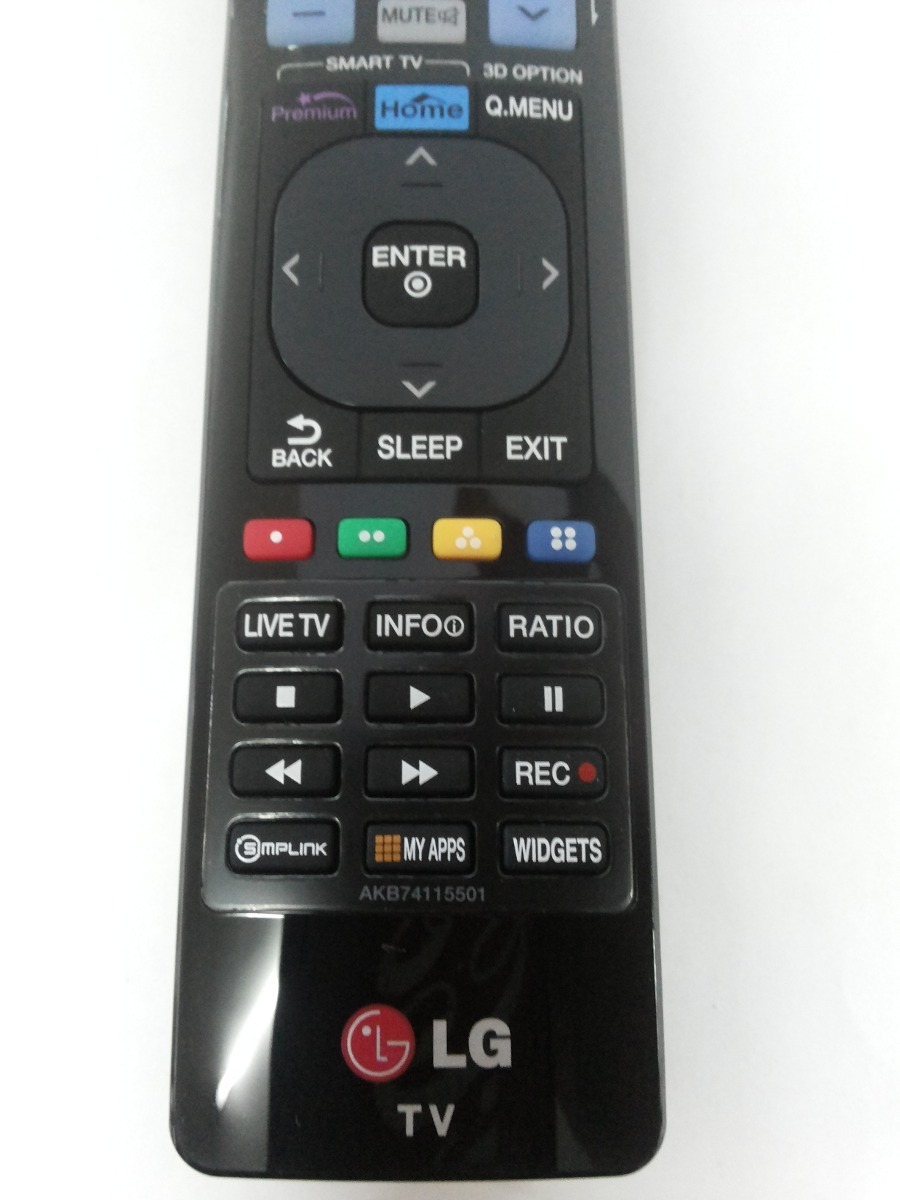Controle Remoto Original Smart Tv 3d Lg My Apps Akb74115501 R 99 00