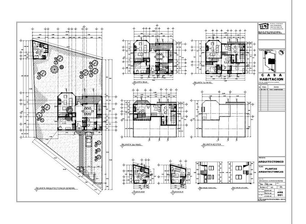 Dibujo De Planos Arquitectonicos, Oficiales, Instalaciones - $ 500.00 ... Dibujo De Planos Arquitectonicos, Oficiales, Instalaciones - $ 500.00 ...