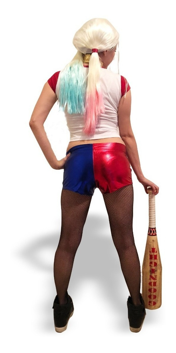 Disfraz Harley Quinn Sexy Mujer Con Accesorios Halloween 1 150 00