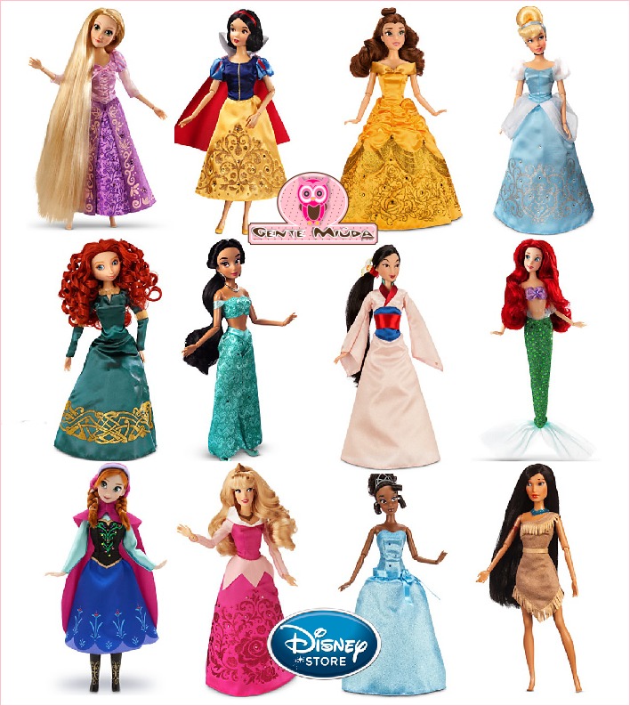 Disney Store Bonecas Princesas Originais Kit 3 Bonecas R 349 90 Em