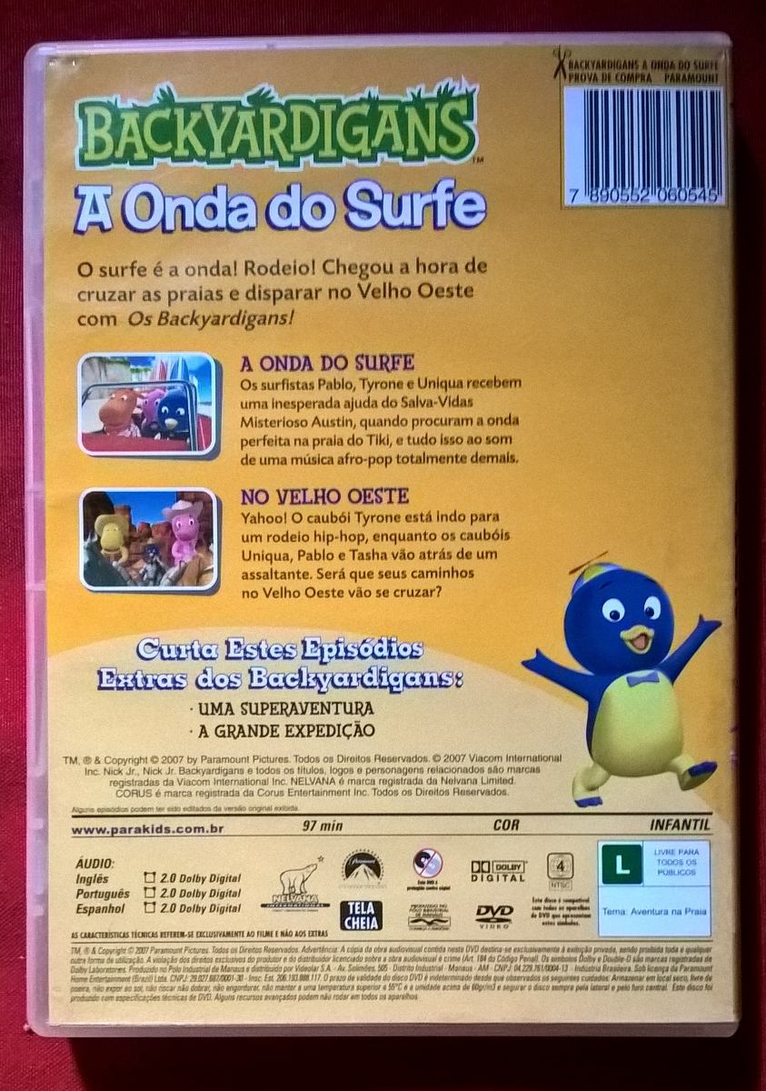 Dvd Backyardigans - A Onda Do Surf - R$ 15,90 em Mercado Livre Dvd Backyardigans - A Onda Do Surf - R$ 15,90 em Mercado Livre