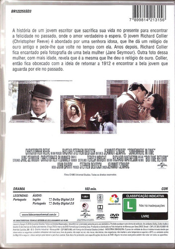 Dvd Em Algum Lugar Do Passado Christopher Reeve Lacrado R 32 90 Em