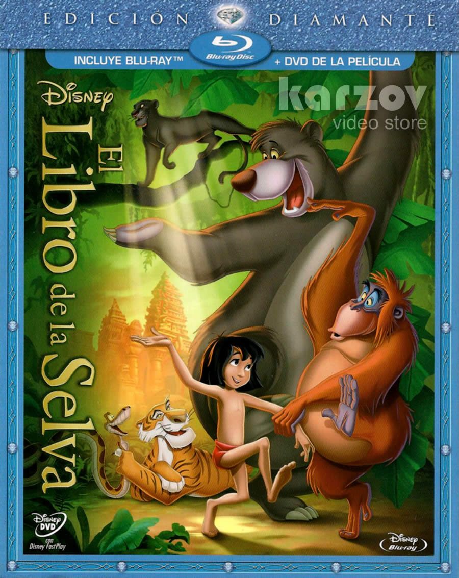 El Libro De La Selva The Jungle Book Disney Blu Ray Dvd 279 00 En