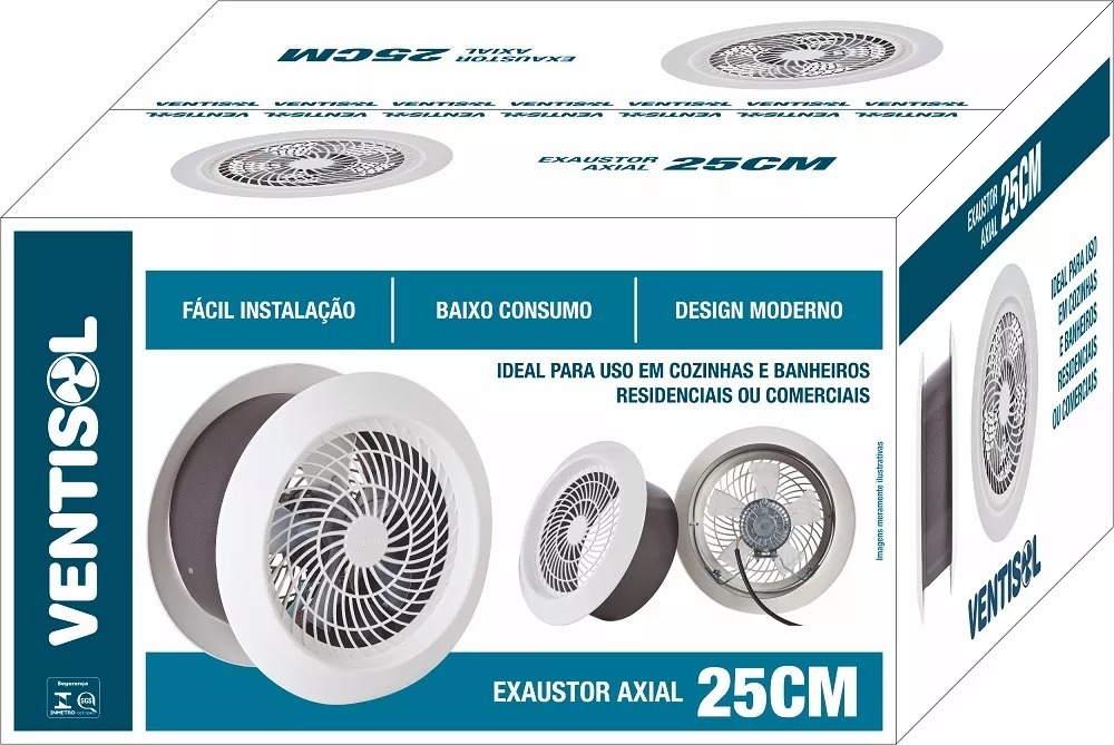 Exaustor 25cm Residencial / Cozinha Ventisol - R$ 147,00 em Mercado Livre Exaustor 25cm Residencial / Cozinha Ventisol - R$ 147,00 em Mercado Livre