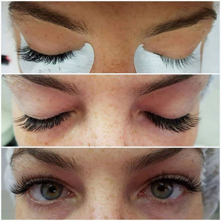 Aplicación De Extensiones De Pestañas De Mink F3f