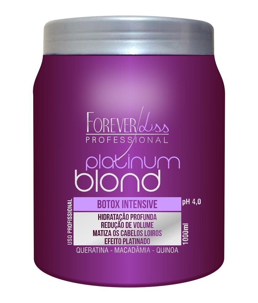 Forever Liss Platinum Blond Botox Intensive Matizador 1kg R 119 90