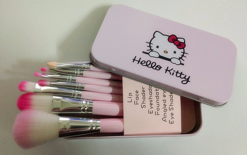 Hello Kitty Set De Brochas Para Maquillaje 179 00 En Mercado Libre