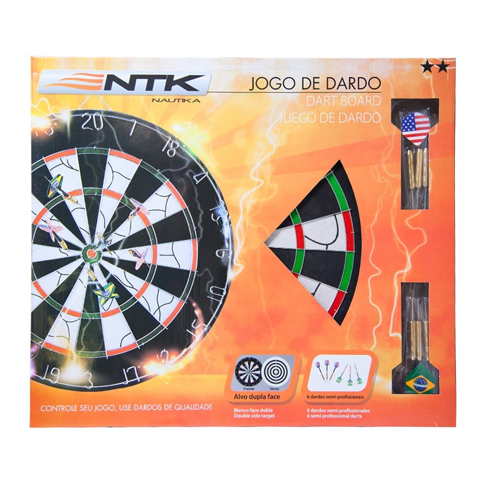 Jogo De Dardos Profissional Nautika Kit Alvo E 6 Dardos R 134 90 Em