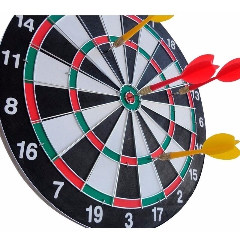 Jogo De Dardos Profissional 40cm Kit Alvo E 6 Dardos Oferta R 38 00