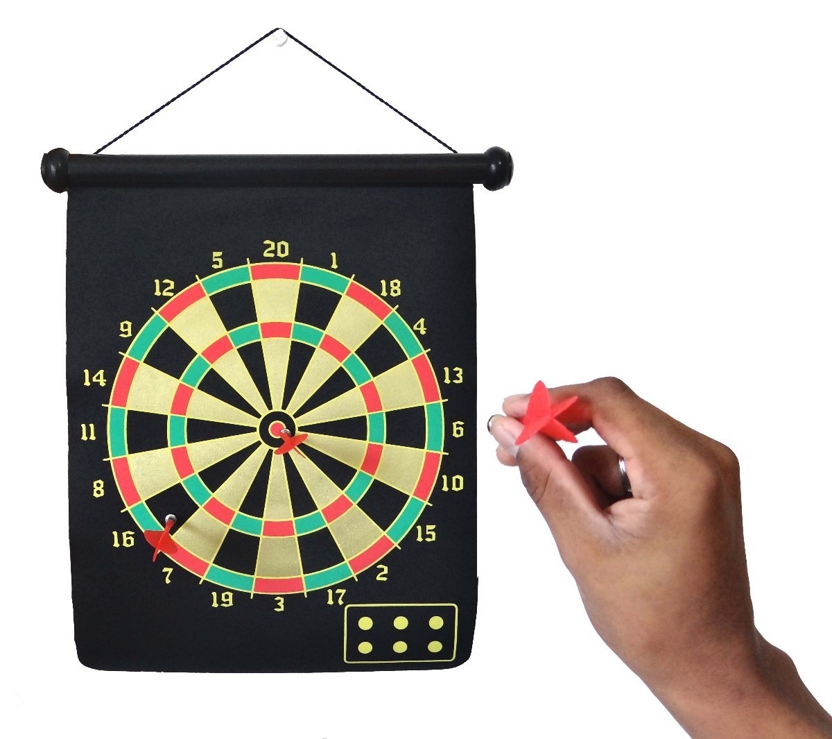 Jogo De Dardos Tabuleiro Alvo Duplo 48cm Tiro 6 Dardos R 43 58 Em