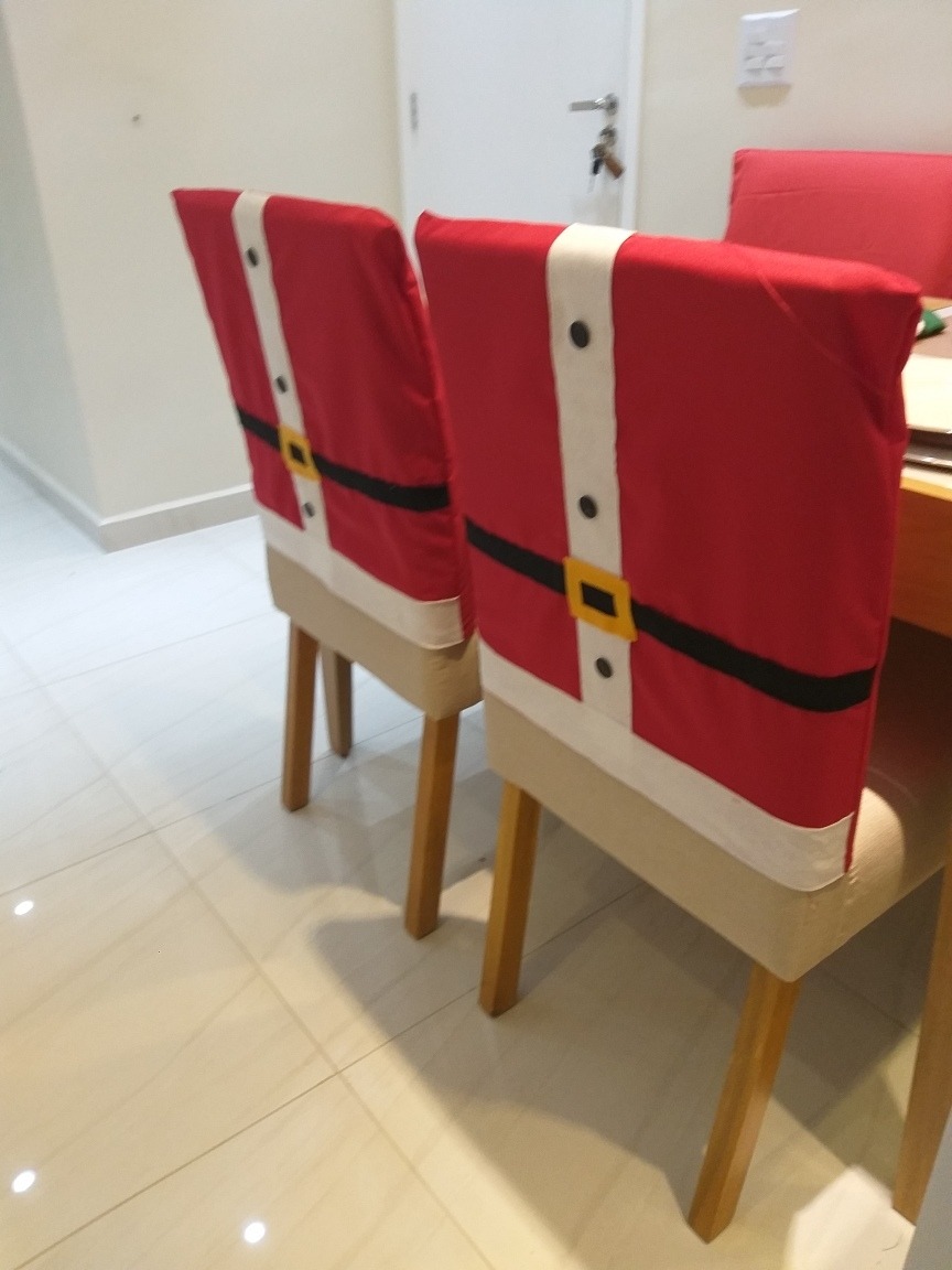 Kit 6 Capa De Cadeira Natalino Roupa Do Papai Noel - Natal - R$ 99,99 ... Kit 6 Capa De Cadeira Natalino Roupa Do Papai Noel - Natal - R$ 99,99 ...