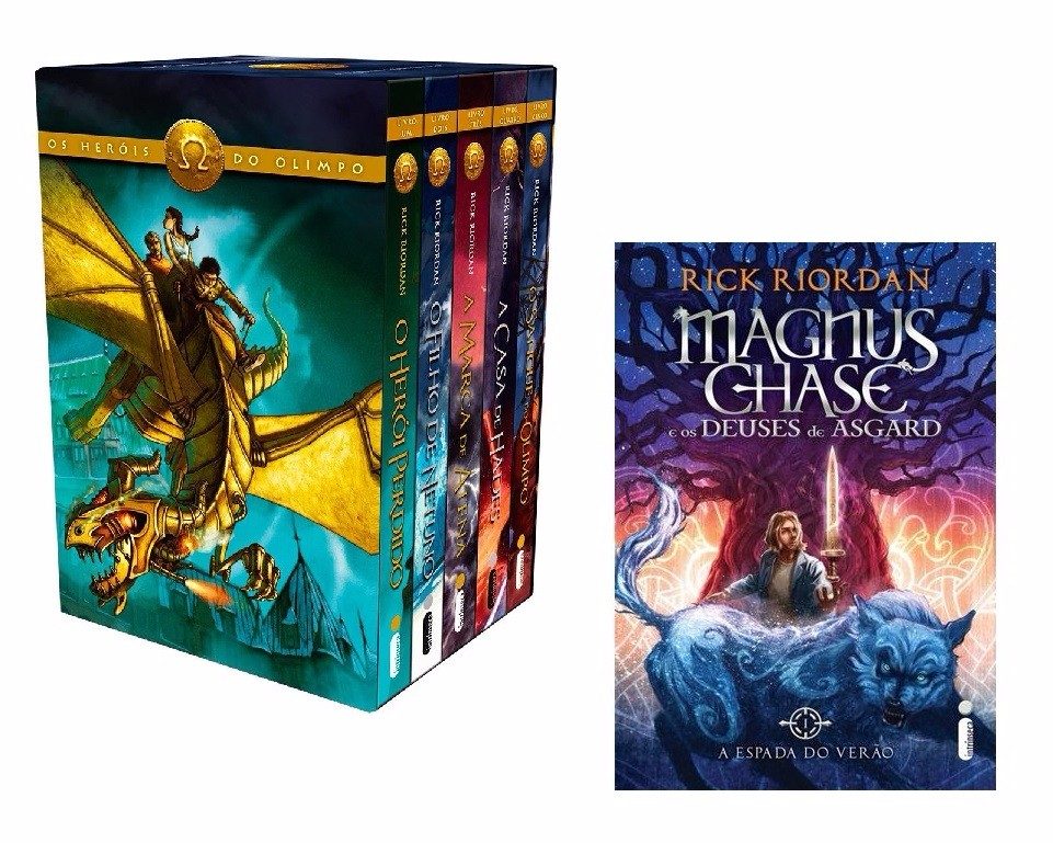 Kit Box Os Heróis Do Olimpo A Espada Do Verão 6 Livros R 164 90