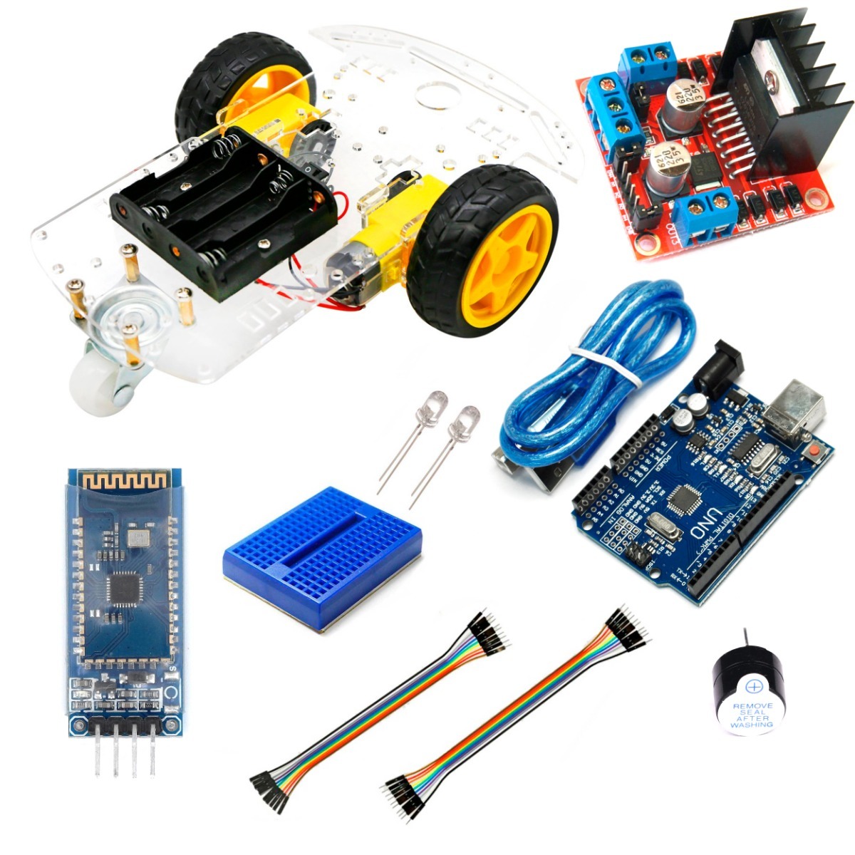 Kit Carro Robot Bluetooth Arduino Instructivo Codigo App 64400 En Mercado Libre