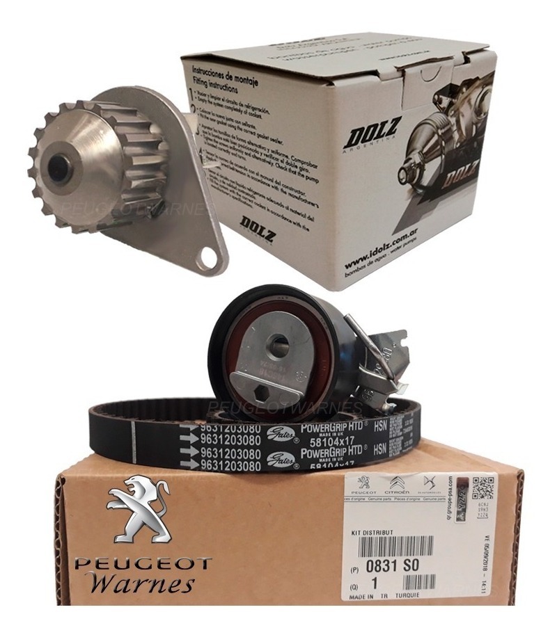 PeugeotWarnes | Kit Distribucion + Bomba Agua Dolz Peugeot 207 Compact ... PeugeotWarnes | Kit Distribucion + Bomba Agua Dolz Peugeot 207 Compact ...