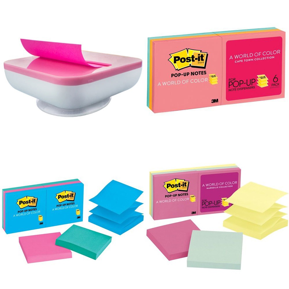 Kit Pop Up Con Despachador Notas Adhesivas Pop Up Post It 3m 412 00