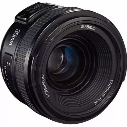 Lente Yongnuo Yn35mm F 2 35mm F 2 Autofoco Para Nikon R 519 00 Em
