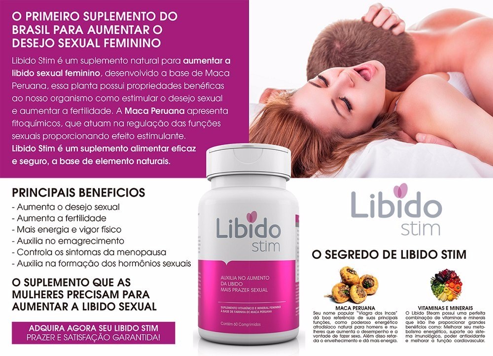Libido Stim Aumenta O Libido Feminino Mais Prazer 5093 R 35 00