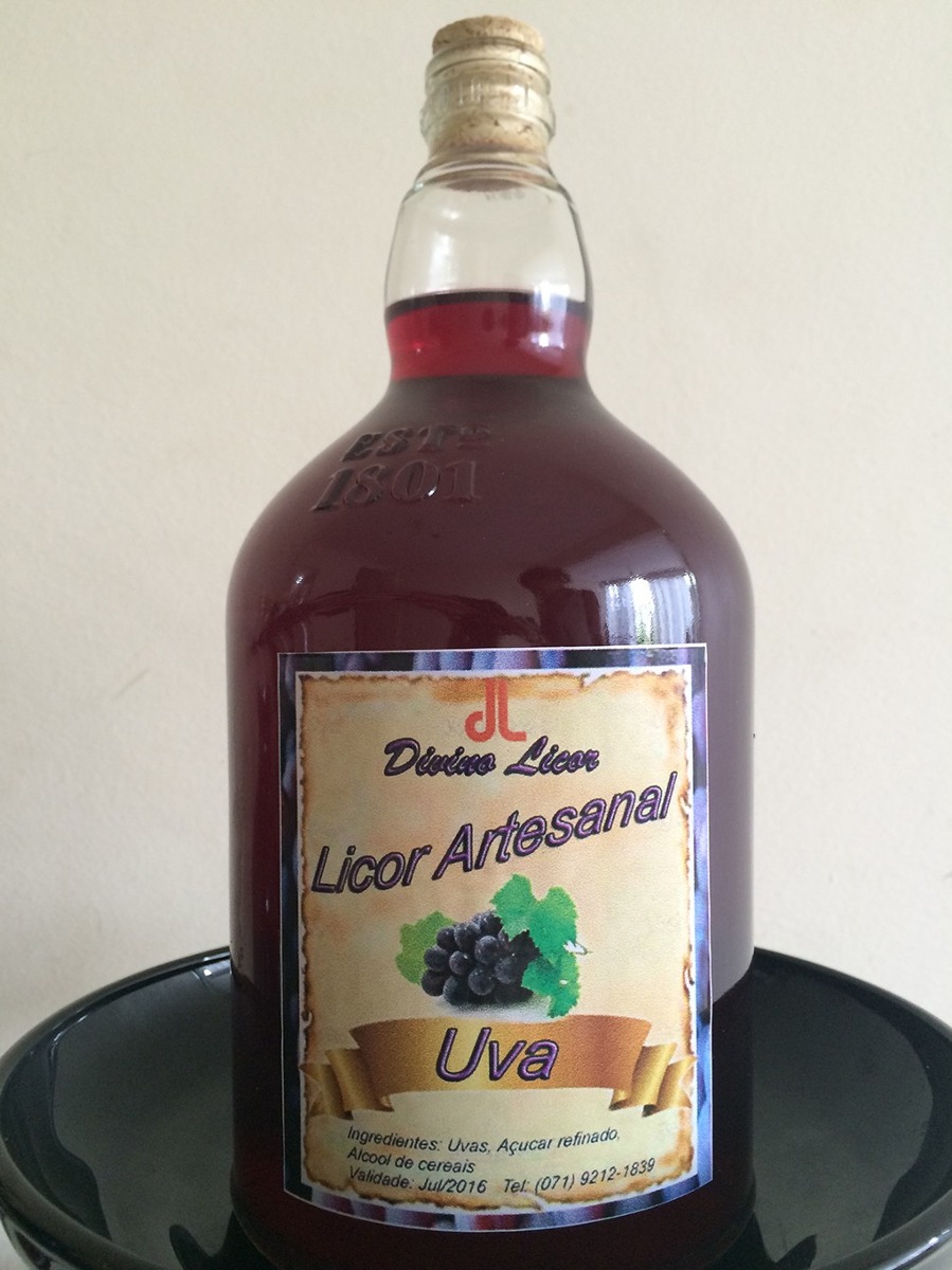 Licor De Uva O Melhor Licor Da Bahia 2 Garrafas R 5000 Em Mercado Livre