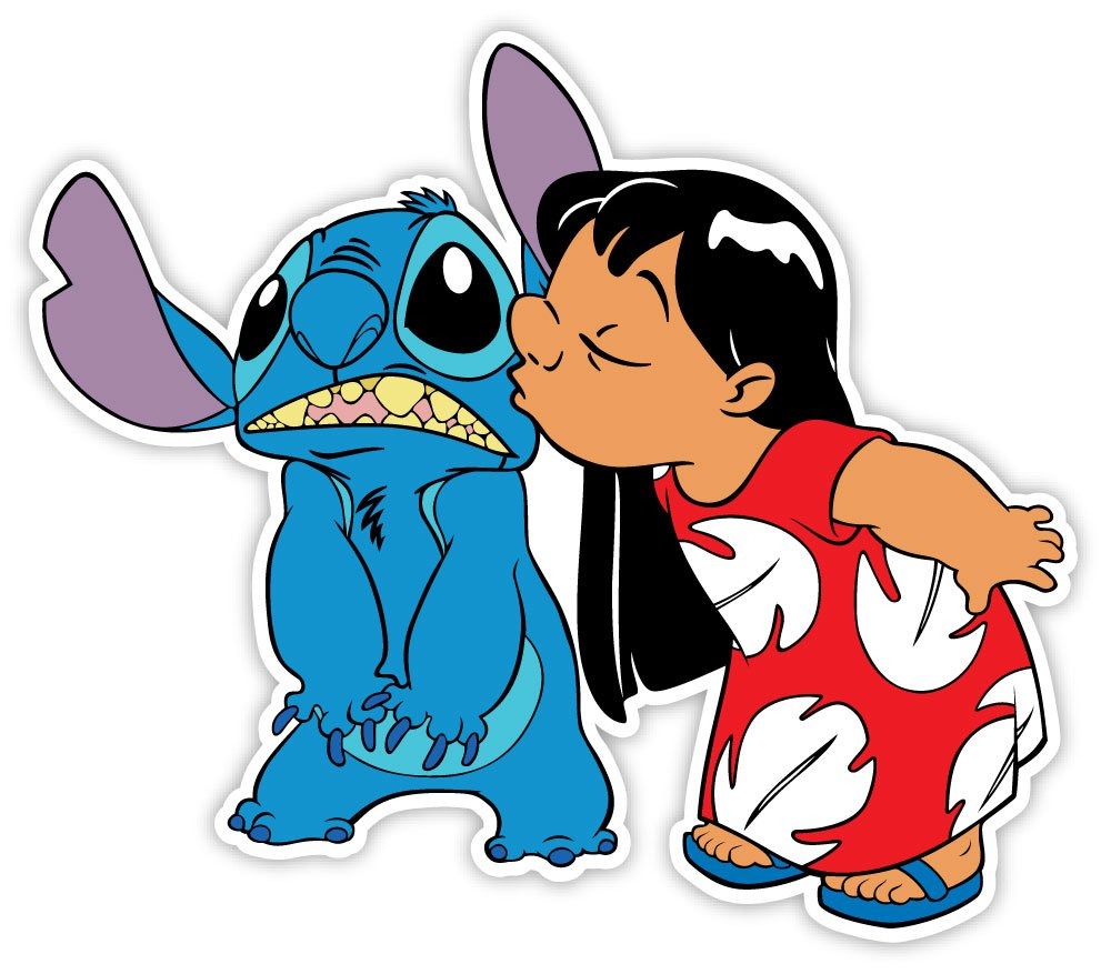Lilo And Stitch Sticker Decal 5 X 4 67 900 En Mercado Libre