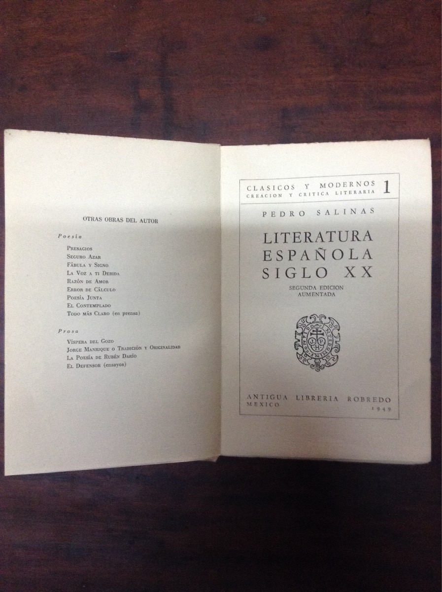 Literatura Española Siglo Xx, Segunda Edicion Aumentada - $ 1,500.00 en ... Literatura Española Siglo Xx, Segunda Edicion Aumentada - $ 1,500.00 en ...