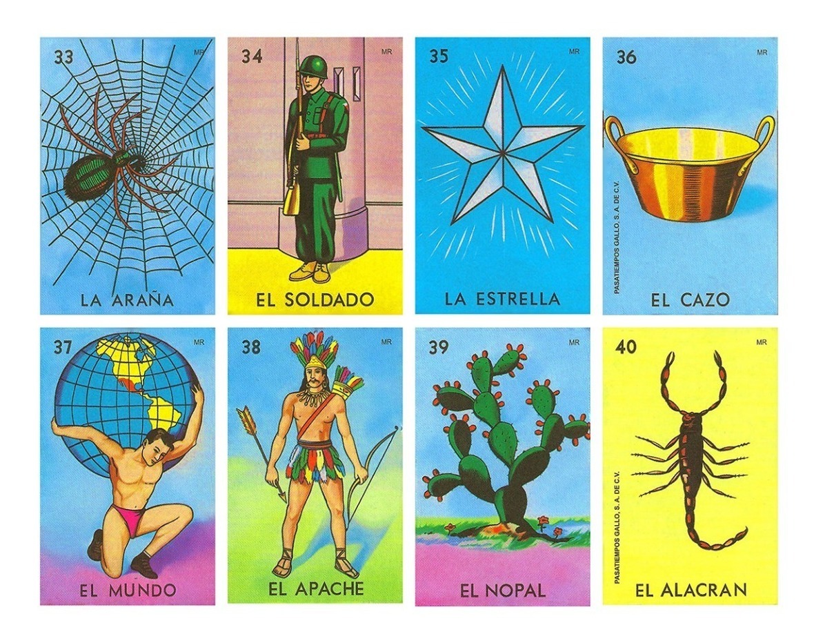 Lotería Mexicana Imprimible 100 Cartas 4x4 Baraja 54 60 00 En