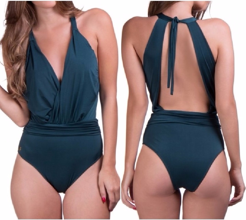 Maiô Body Com Frente Única E Costas Com Decote Baixo Mod 912 R 119