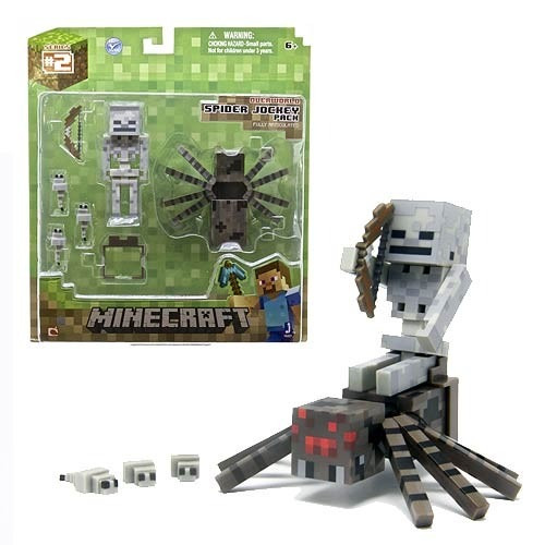 Minecraft Mini Figuras Spider Jockey Em Estoque No Brasil R 79 99