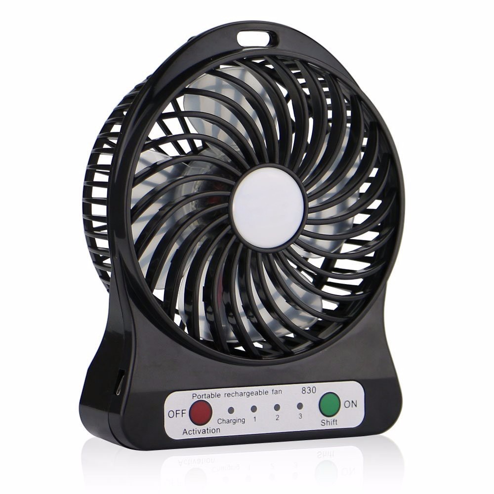 Mini Ventilador Veicular Usb Portátil Potente 3 Velocidades R 35 00