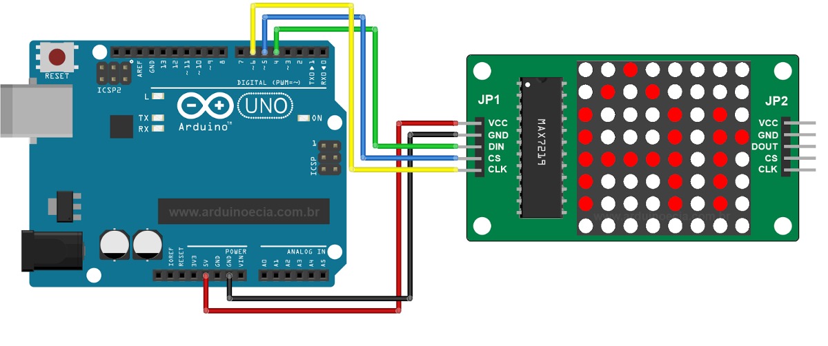 Modulo Matriz Led 8x8 Con Arduino S 10 00 En Mercado Libre