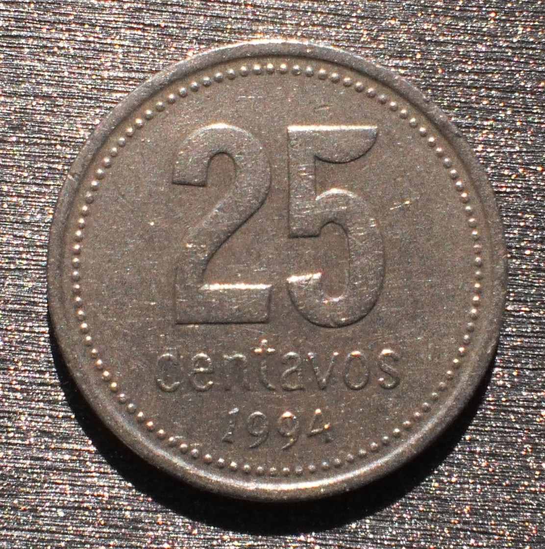 Moeda Argentina 25 Centavos 1994 - E0253 - R$ 9,00 em Mercado Livre Moeda Argentina 25 Centavos 1994 - E0253 - R$ 9,00 em Mercado Livre