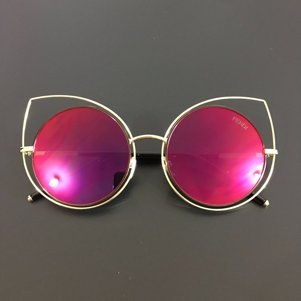 Óculos De Sol Feminino Espelhado Gato Gatinho Redondo R 38 99 Em