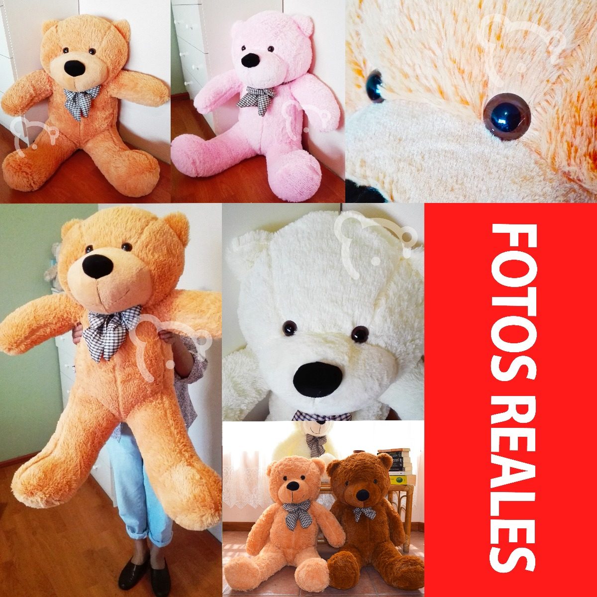 Oso Peluche Gigante 1 Metro Grande Colores Envio Incluido 599 00
