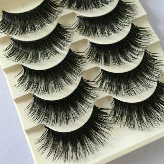 Pestañas Postizas Paquete 10 Pares Alta Calidad Look Natural 149 00