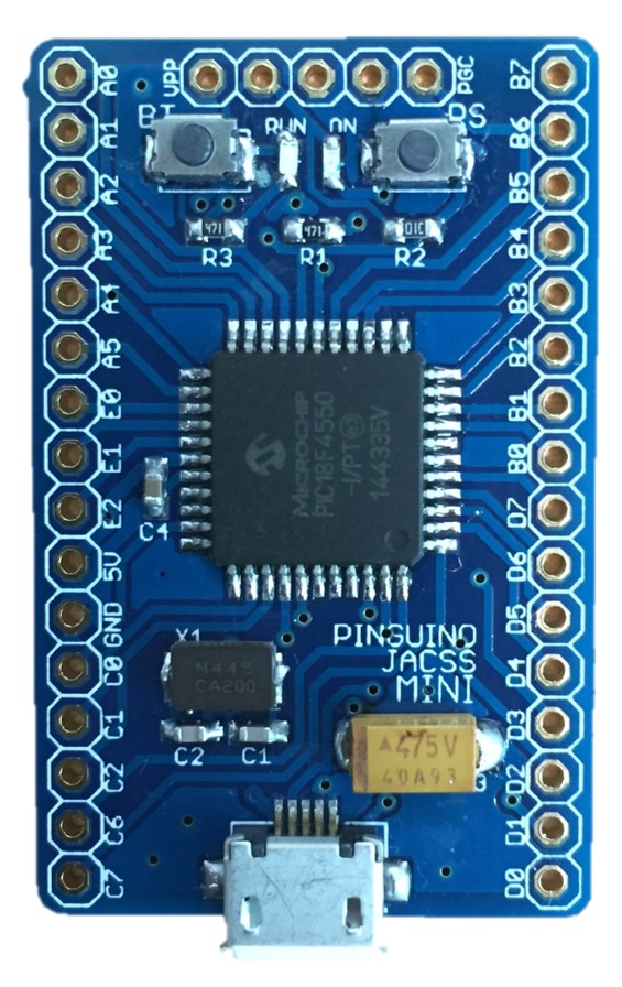 Pinguino Jacss Mini Smd Pic18f4550 Picc Arduino Programación 260 00