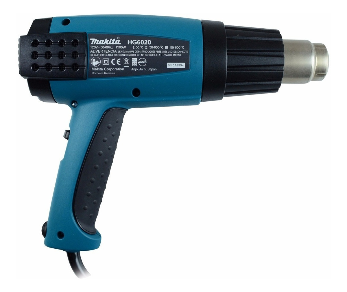 Pistola De Calor Makita Hg6020 1500 W 3 Vel 600°c 151900 En Mercado Libre