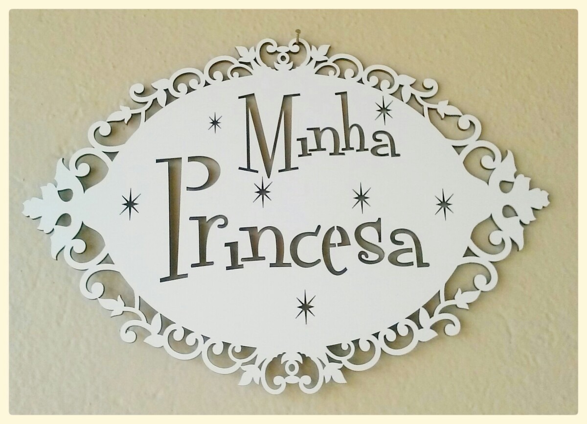 Placa Em Mdf Branco Meu Príncipe Ou Minha Princesa R 1990 Em Mercado Livre